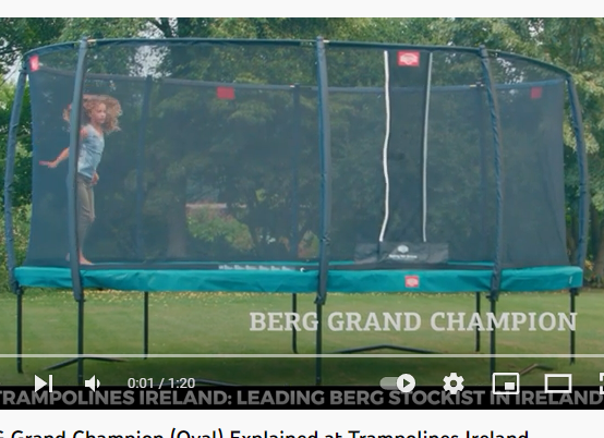 BERG Grand Champion (Oval) Explained | Trampolines Ireland