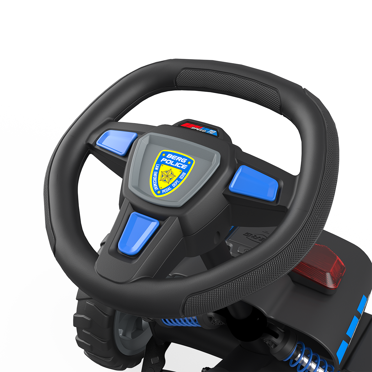 BERG Buzzy Police Go Kart – Trampolines Ireland